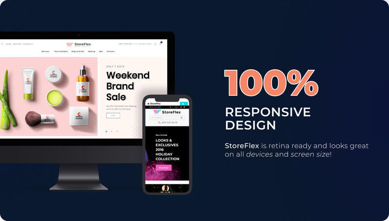 StoreFlex - Responsive Multipurpose Template + RTL OpenCart Template